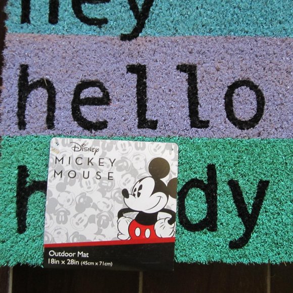 Disney | Other | Disney Mickey Mouse Hi Hey Hello Howdy Welcome Mat ...